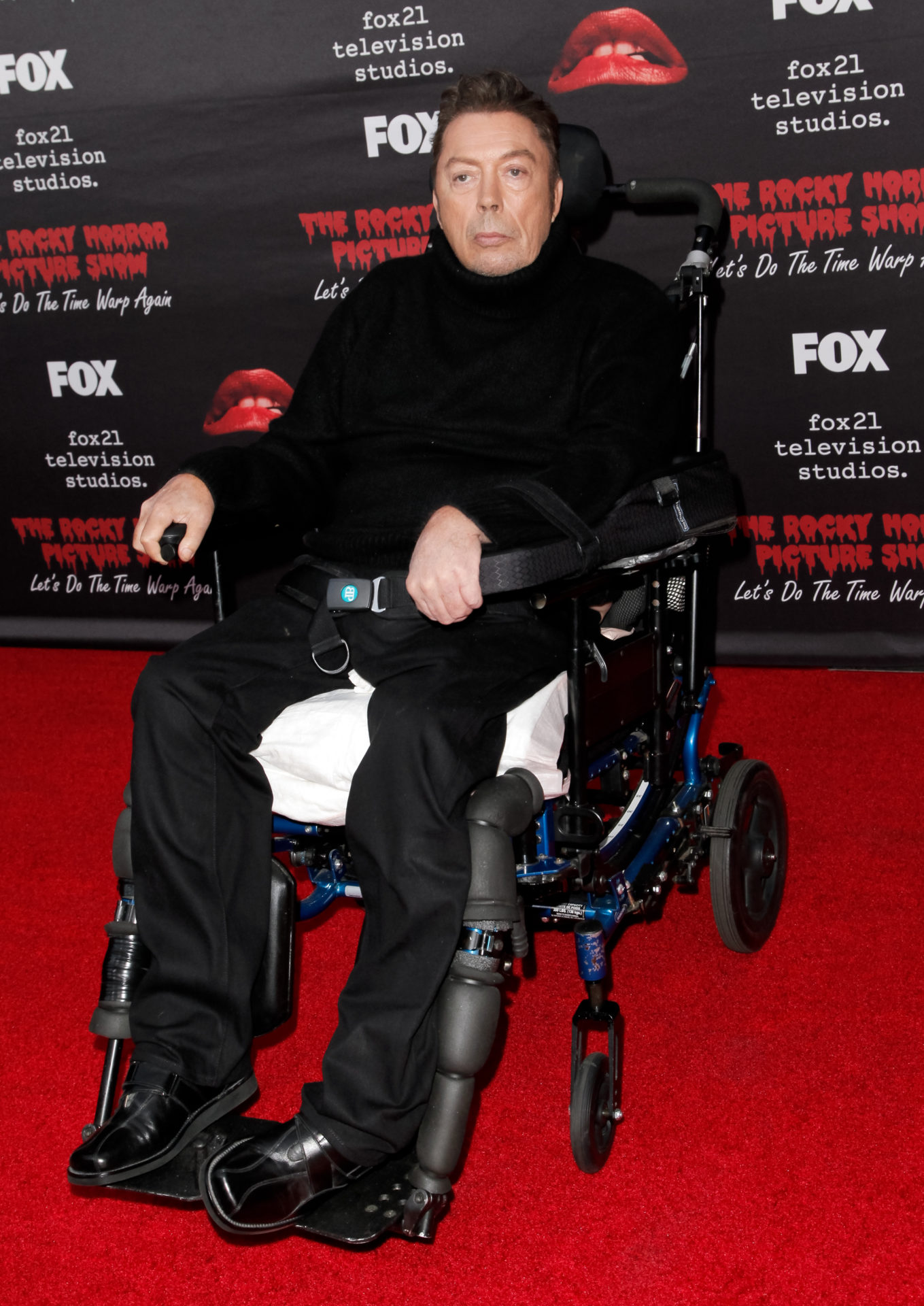 Screen legend Tim Curry has been in a wheelchair since his stroke but ...