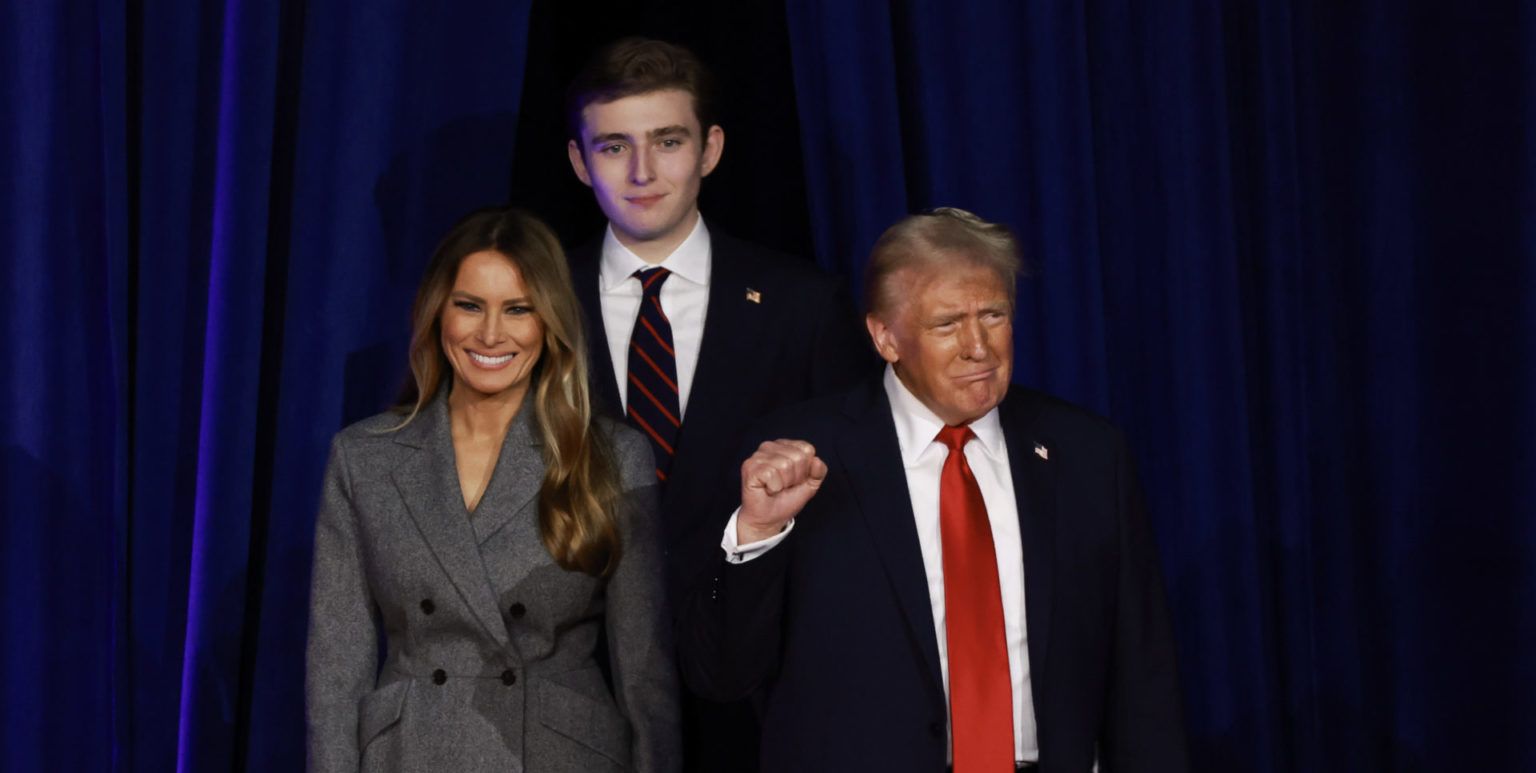 'Handsome' Barron steals spotlight on stage after Donald Trump's ...